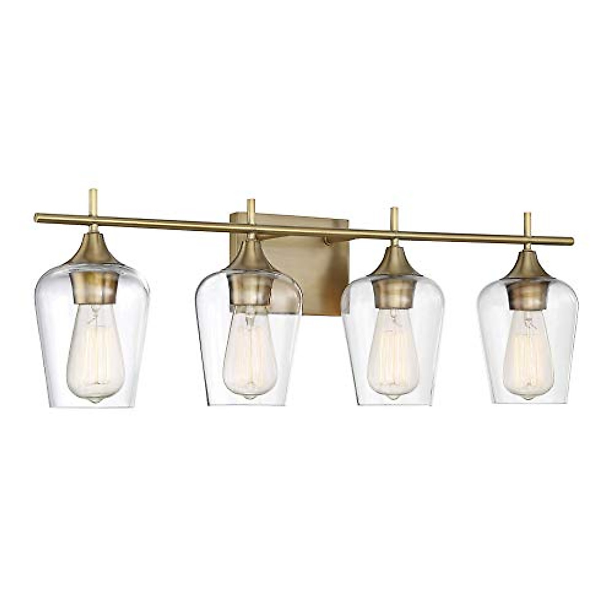 Savoy House Octave 4 Light Bath Bar 8-4030-4-322 in Warm Brass