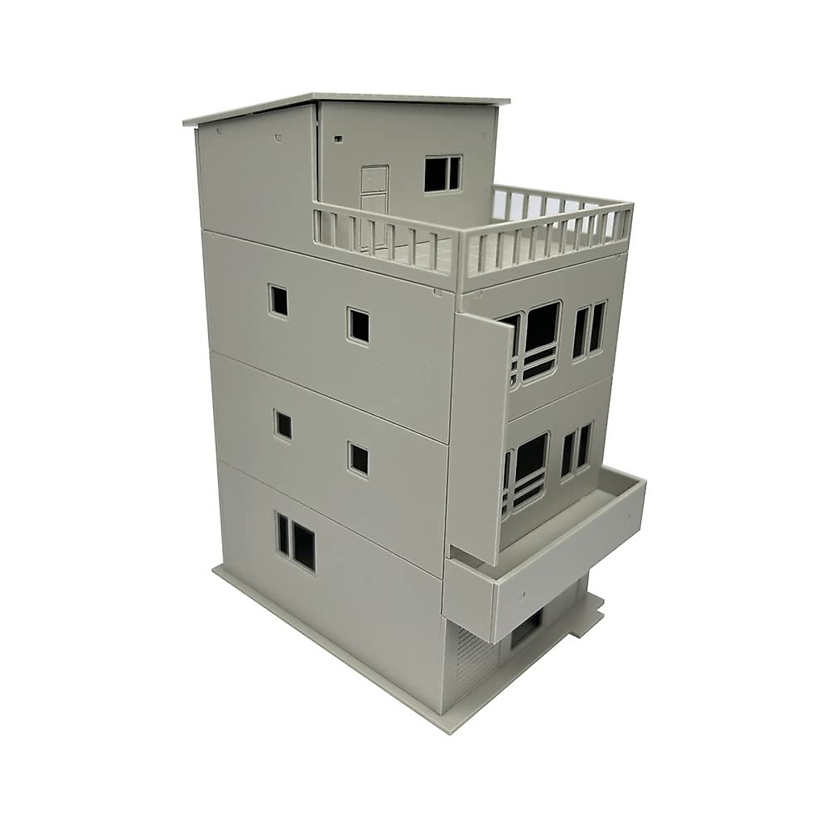 Outland Models Railway Scenery 3-Story Small City House w Balcony 1:160 N Scale