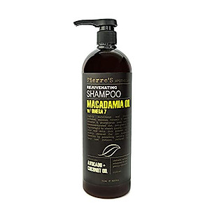 Pierre'S Apothecary Macadamia Oil Hydrating Shampoo for Dry Hair, Renewing Damage Repair, Moisturizing, All Hair Types, 33.8 oz