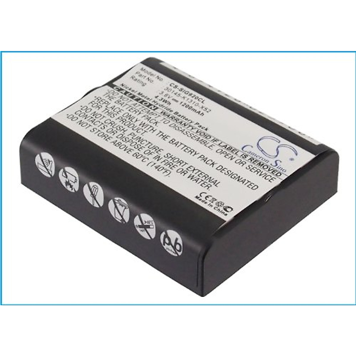 FYIOGXG Cameron Sino Battery for Commodore 250; Grundig CP500, CP510, CP700, CP800, CP810; Gigaset 905, Gigaset 951, Gigaset 952, Gigaset 920, Gigaset G59X, Megaset 940 1200mAh / 4.32Wh