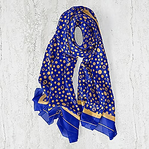 Bad Bananas BBGreek Sigma Gamma Rho Official Vendor - Crepe Shawl Scarf - Dots on Dots - SGRho - Sorority Paraphernalia