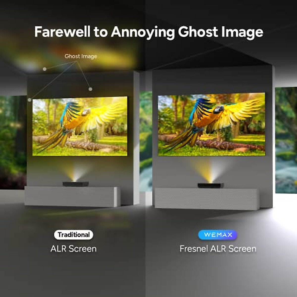 WEMAX 100" ALR UST Projector Screen - 4K/8K Home Cinema