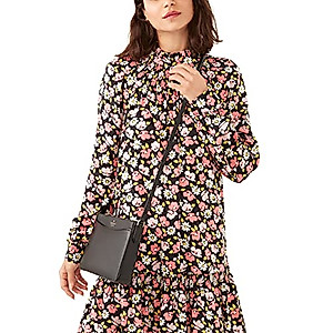 Kate Spade New York Rory Saffiano Leather Crossbody Shoulder Bag (Black)