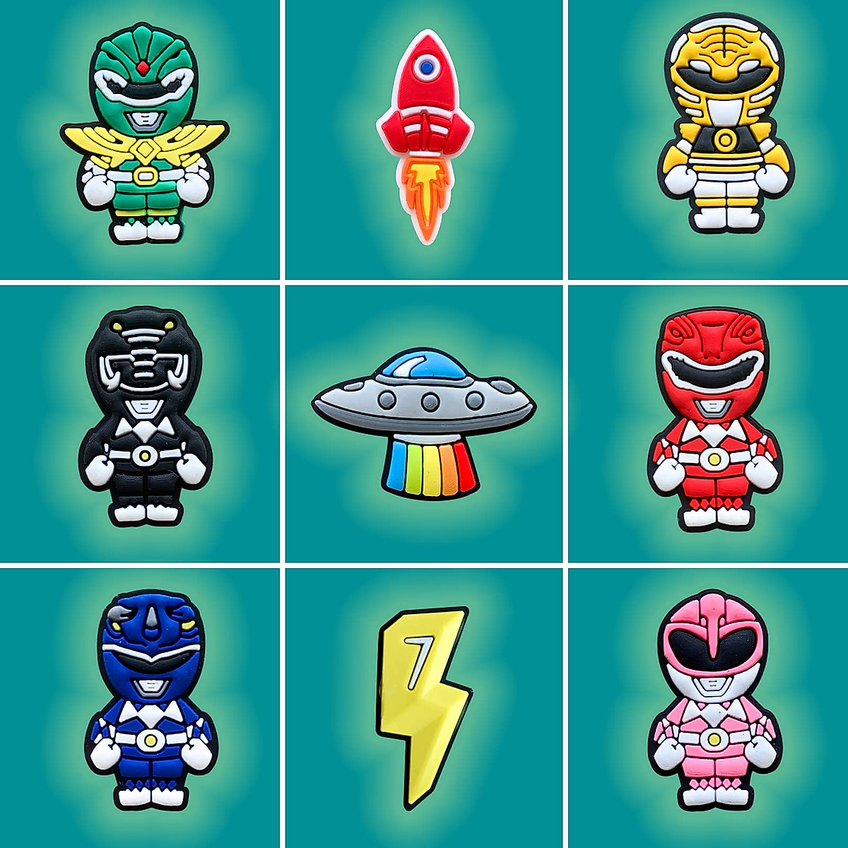 20Pcs Power Charms for Shoe, Shoe Charms for Clogs Sandals Decoration