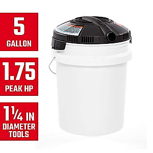 CRAFTSMAN CMXEVBE17678 Wet/Dry Vac Powerhead, 1.75 Peak HP Bucket Vacuum