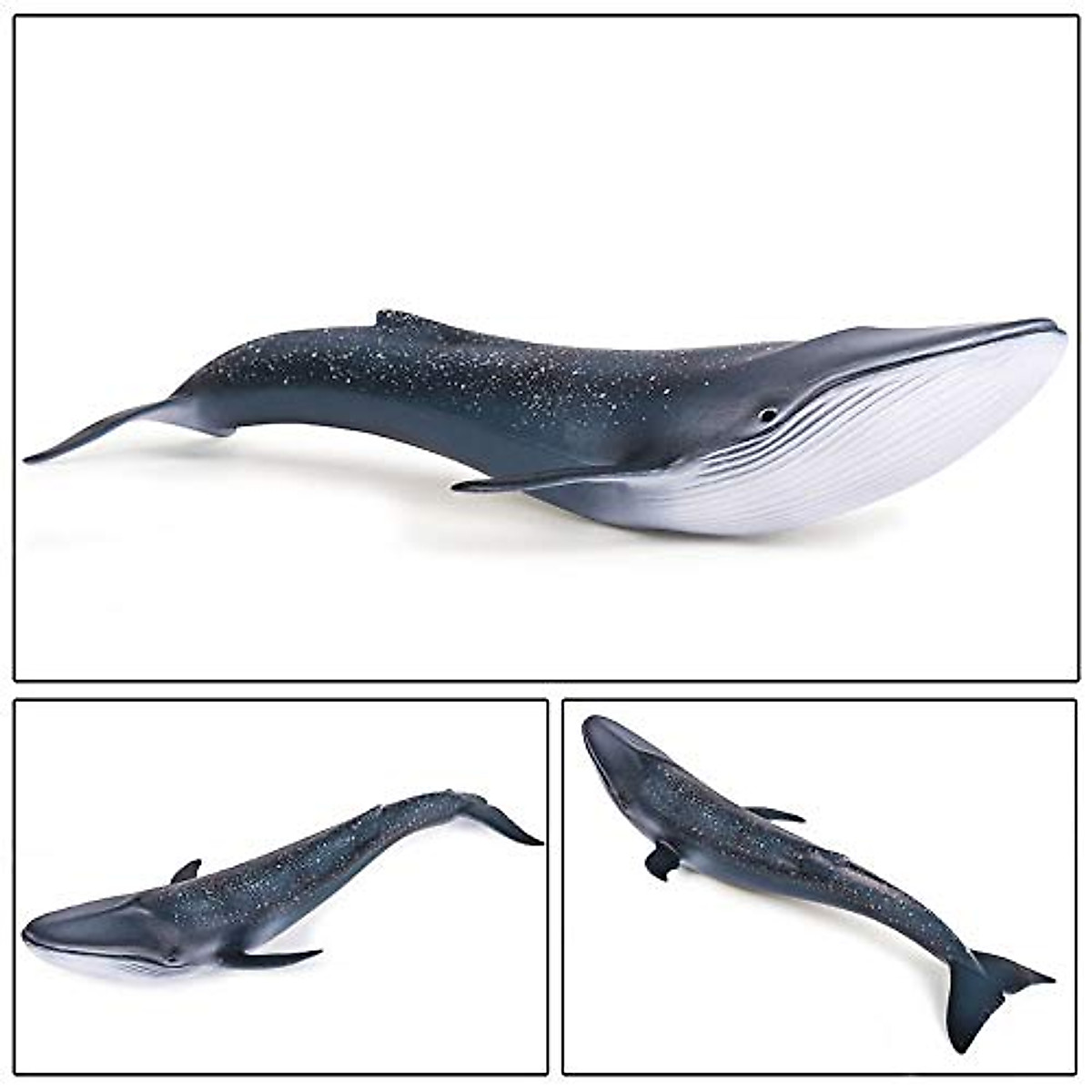 EOIVSH Sea Animal Figure Blue Whale Toy, Plastic Large Ocean Animal Figurine Realistic Educational Marine Model Figurine for Birthday Gifts, Party Favors, Kids Toys