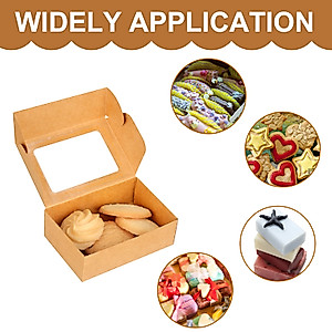 Soap Box, COTOPHER 30Pcs Small Soap Packaging Boxes 3.5x2.35x1.2 Inch Mini Kraft Boxes with Window Soap Boxes for Homemade Soap Candy Chocolate Bakery Cookies Soap Packaging