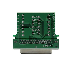 YIOVVOM DB25 Breakout Board Solder-Free Male Adapter 25-pin Port Adapter to Terminal Connector Signal Module Long Bolts and Nuts with case