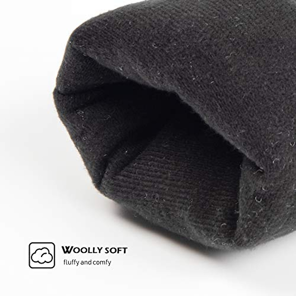 HIGHCAMP Kids Ski Mittens Waterproof Winter Snow Gloves with Zipper and String on Long Cuff for Toddler Boys Girls -Rosa,M (6-8 Y)