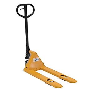 Vestil PM1-1532-MINI Steel Mini Hand Pallet Truck 45 in. x 15 in. x 45 in. 1100 Lb. Capacity Yellow