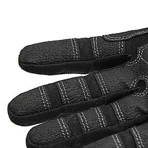 Seibertron F.O.D.G.G 2.0 Ultimate Flying Disc Golf Gloves - Non-Slip Design Consistent Grip Improve Throws Catches in All Conditions Adult Black XS