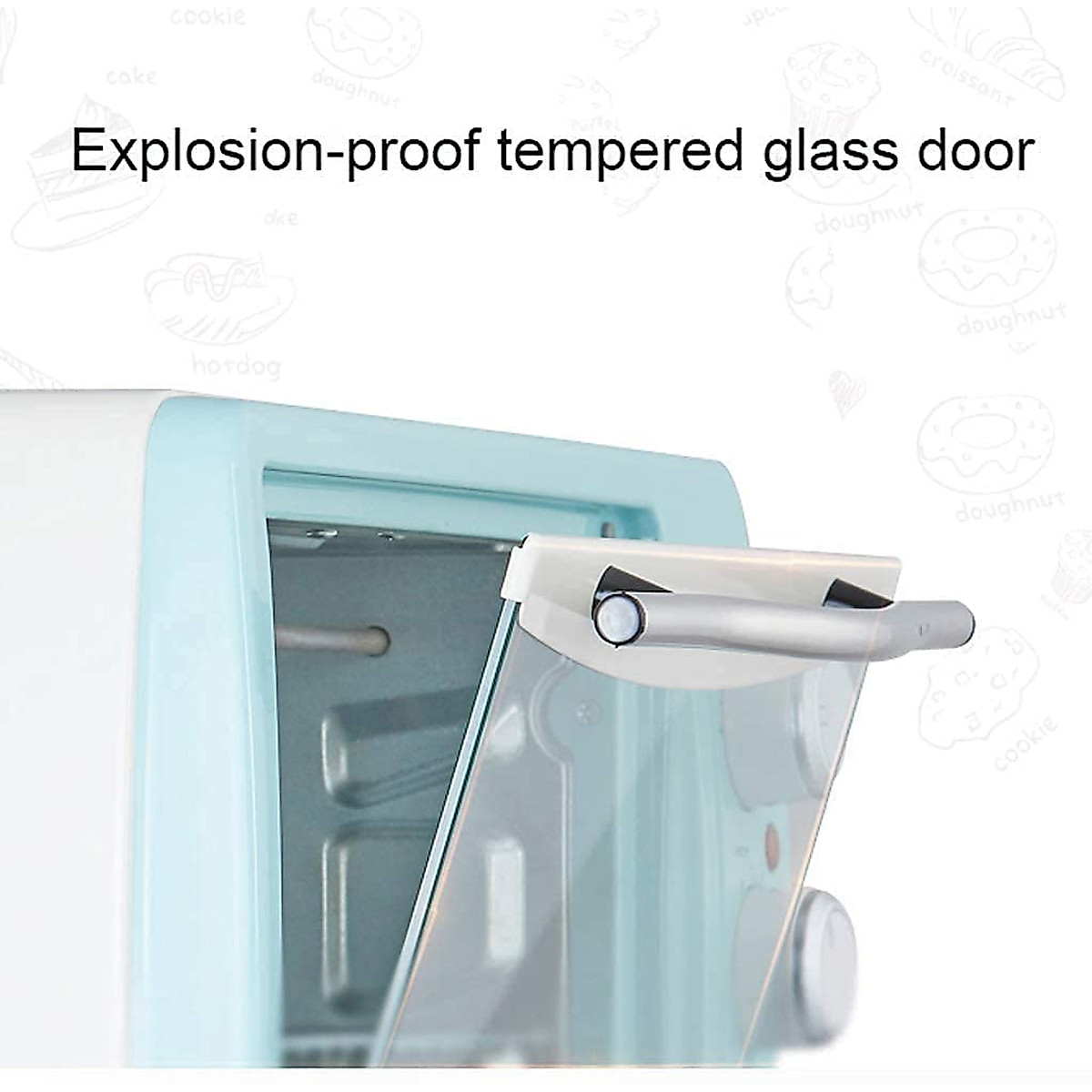 19L Oven,Adjustable Temperature 0-250℃ and 60-Minute Timer Three-Layer Baking Position Household Baking Electric Oven