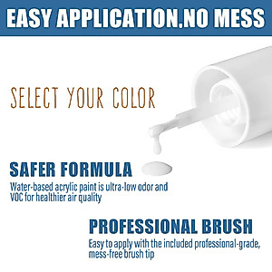 Cocomfix Porcelain Repair Kit, High-Gloss White Porcelain Sink Touch Up Paint for Kitchen + Bathrooms: Enamel, Porcelain, Sinks, Tubs