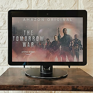 ATOPHK Echo Show 10 Stand Aluminum Swivel Stand for Amazon New Echo Show 2nd Gen Speaker Accessories Horizontal 360 Rotation Longitudinal Angle Change Base Lazy Susan Black ES007-01