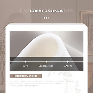 Eifizek Velvet Dining Chairs Set of 2, Tufted Dining Room Chairs with Nailhead Ring Pull Trim, Upholstered Dining Chairs with Solid Wood Legs for Kitchen Dining Room (Beige)