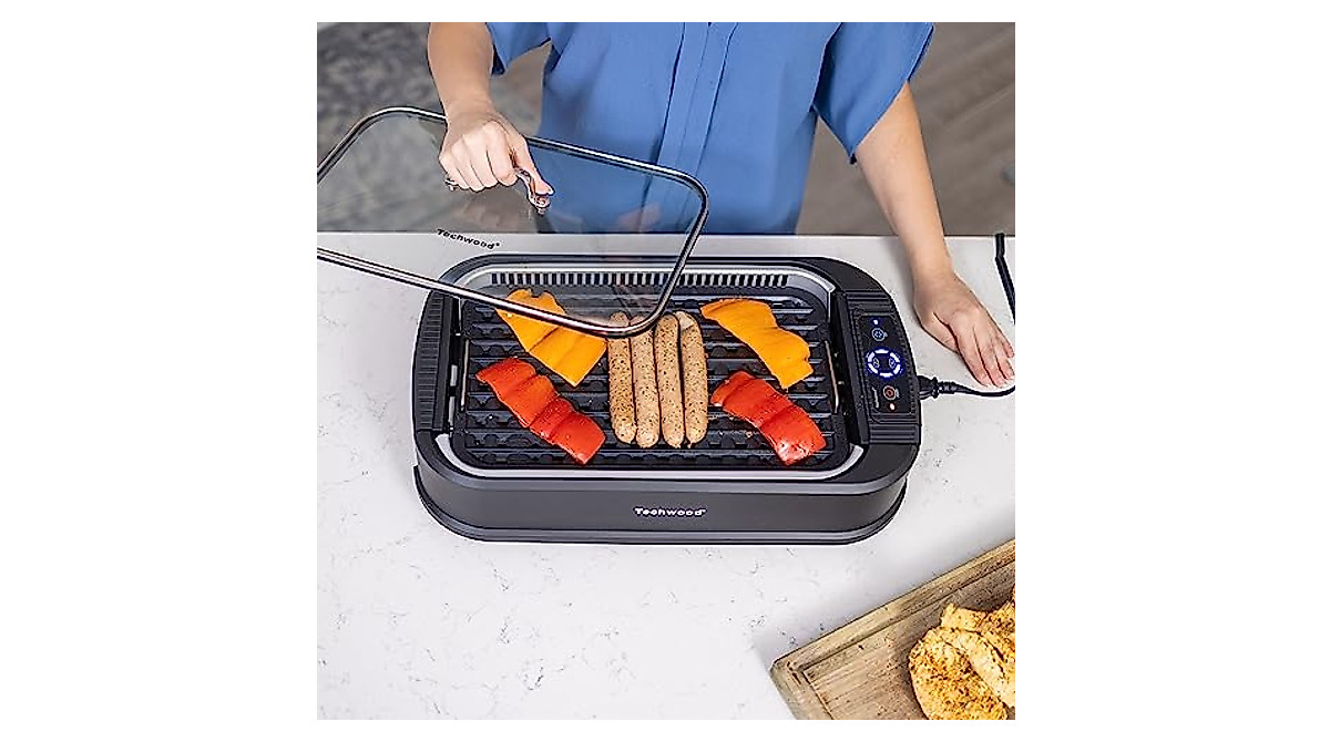 Techwood 1500W Smokeless Indoor Grill - Quick & Easy BBQ