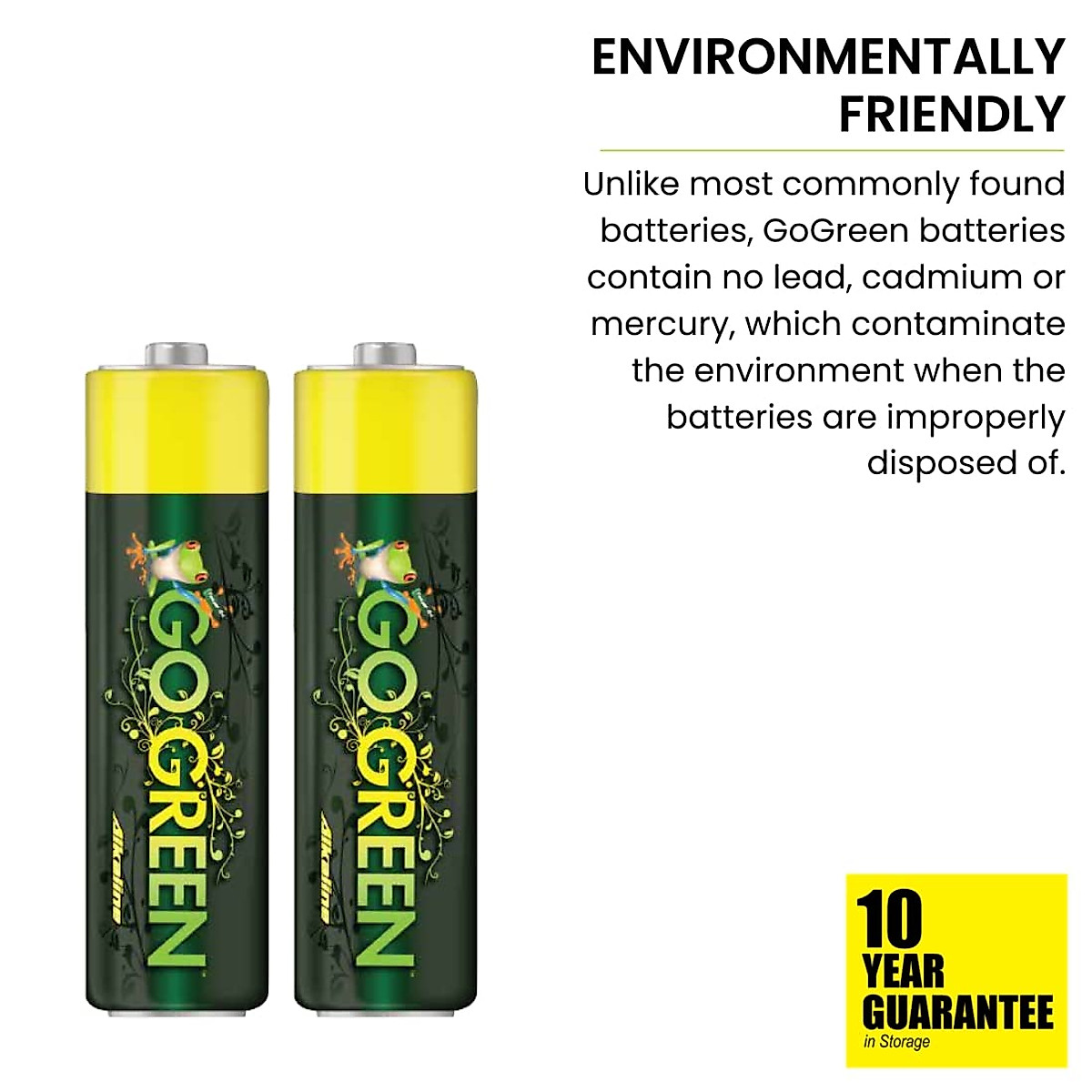 Go Green AAA Alkaline Battery 4-Pack