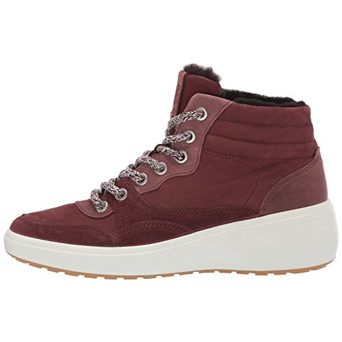 ECCO Women's Soft 7 Wedge Tred Winter Boot Ankle, Chocolat/Chocolat/Chocolat Suede, 10-10.5