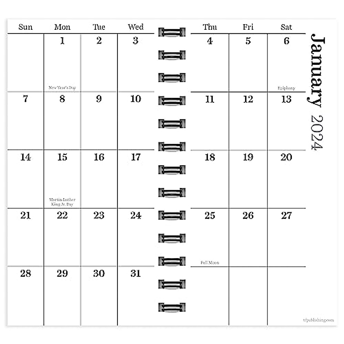 TF PUBLISHING 2024-2025 Citrus Orange 2-Year Small Monthly Pocket Planner | 2-Page Large Calendar Grid and Lined Notes Section in Back | Monthly Day Planner for Purse | 3.5" x 6.5"