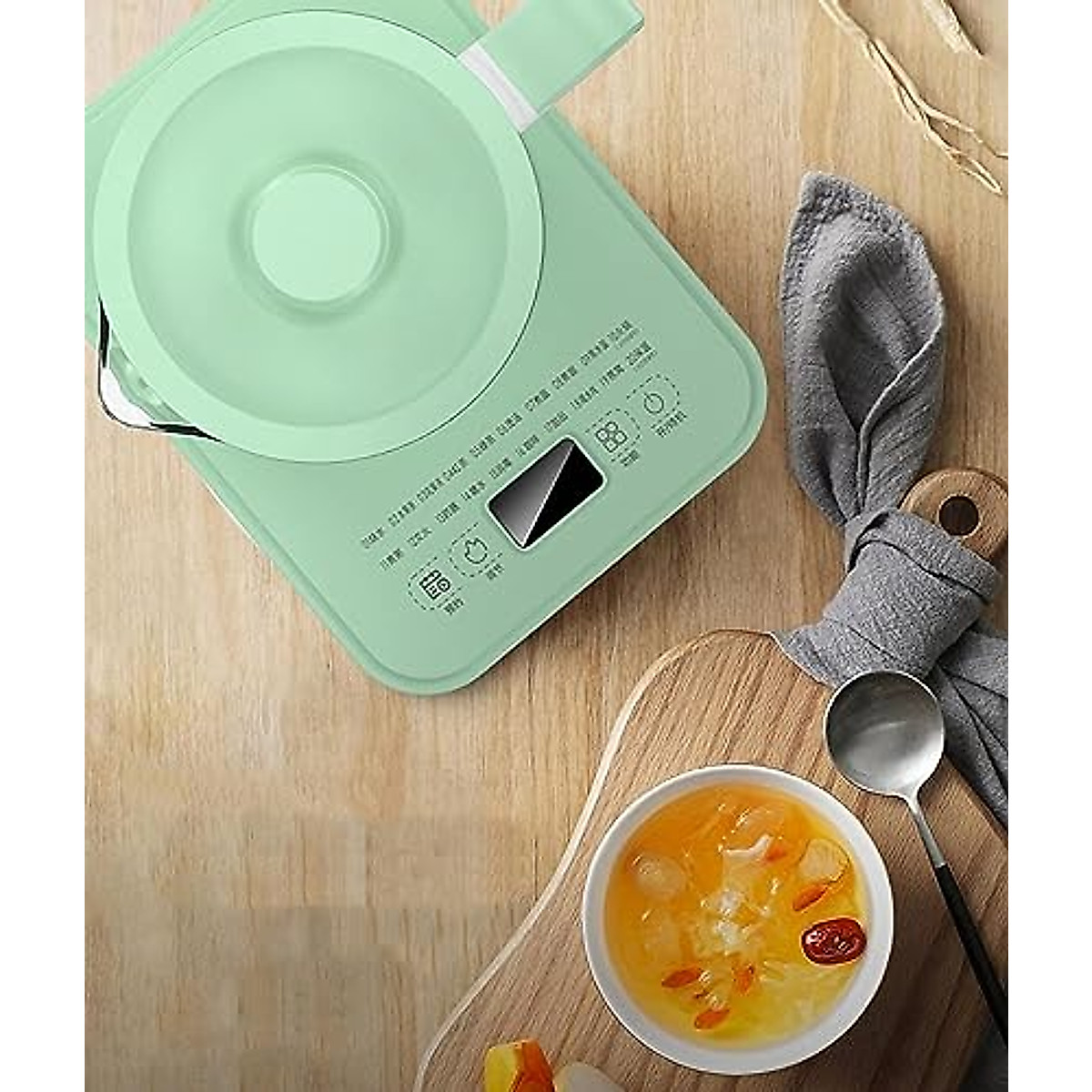 1.8L Electric Kettle Large Capacity Glass Health Pot Multifunction Cooking Tea Soup Flower Teapot Automatic Electric Stew Bird's Nest Pot Stainless Steel Without Filter A,1.8L