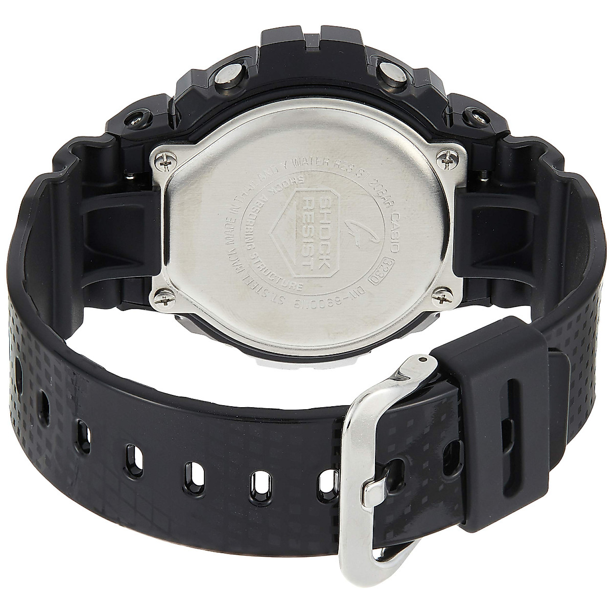 Casio G-Shock DW6900NB-1 Silver Mirror Dial Sports Watch (Jet Black)