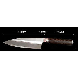 Japanese Sushi Deba Knife for Left Handed German steel (180mm)