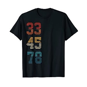 33 45 78 RPM Vintage Retro Vinyl Record DJ Music Gift T-Shirt