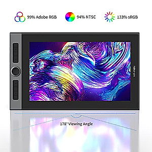 Drawing Tablet with Screen XPPen Artist Pro 16 Drawing Display Full Laminated Graphics Pen Display with Battery-Free Digital Eraser X3 Stylus and 8 Shortcut Keys&2 Dials(133% sRGB,15.4 Inch)