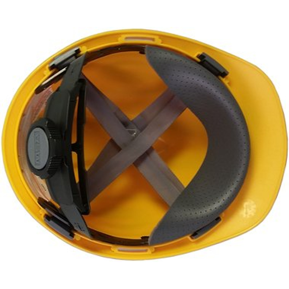 MSA V Cap Style Hard Hats w/FasTrac III Suspensions and Handy Tote Bag - Yellow