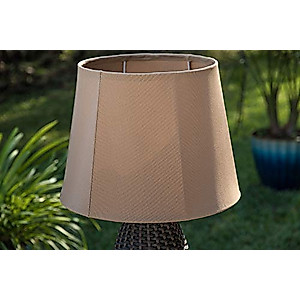 Kenroy Home 32203BRZ Sunset Outdoor Table Lamp with Bronze Finish, Casual Style, 29.25" Height, 16" Width, 16" Depth
