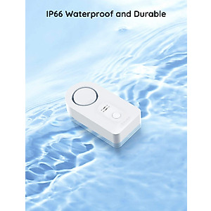 Govee Water Detectors 5 Pack, 100dB Adjustable Audio Alarm Sensor Bundle with Govee WiFi Water Sensor, 100dB Adjustable Audio Alarm