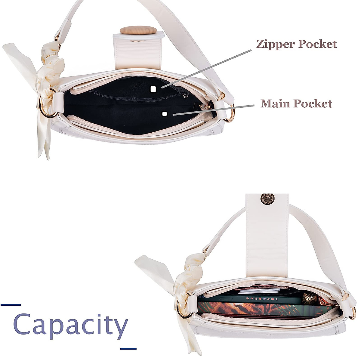 GOPHRALOVE Stylish Small Cute Clutch Shoulder Purse with Zipper for Woman (Light Green)