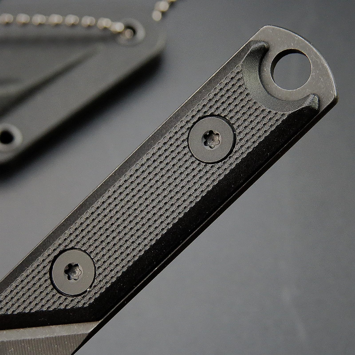 Ccanku C1146 Fixed Blade Knife,440C Blade G10 Handle EDC Tool Knife for Outdoor, Camping, Hiking, Fishing with kydex Sheath (Black)