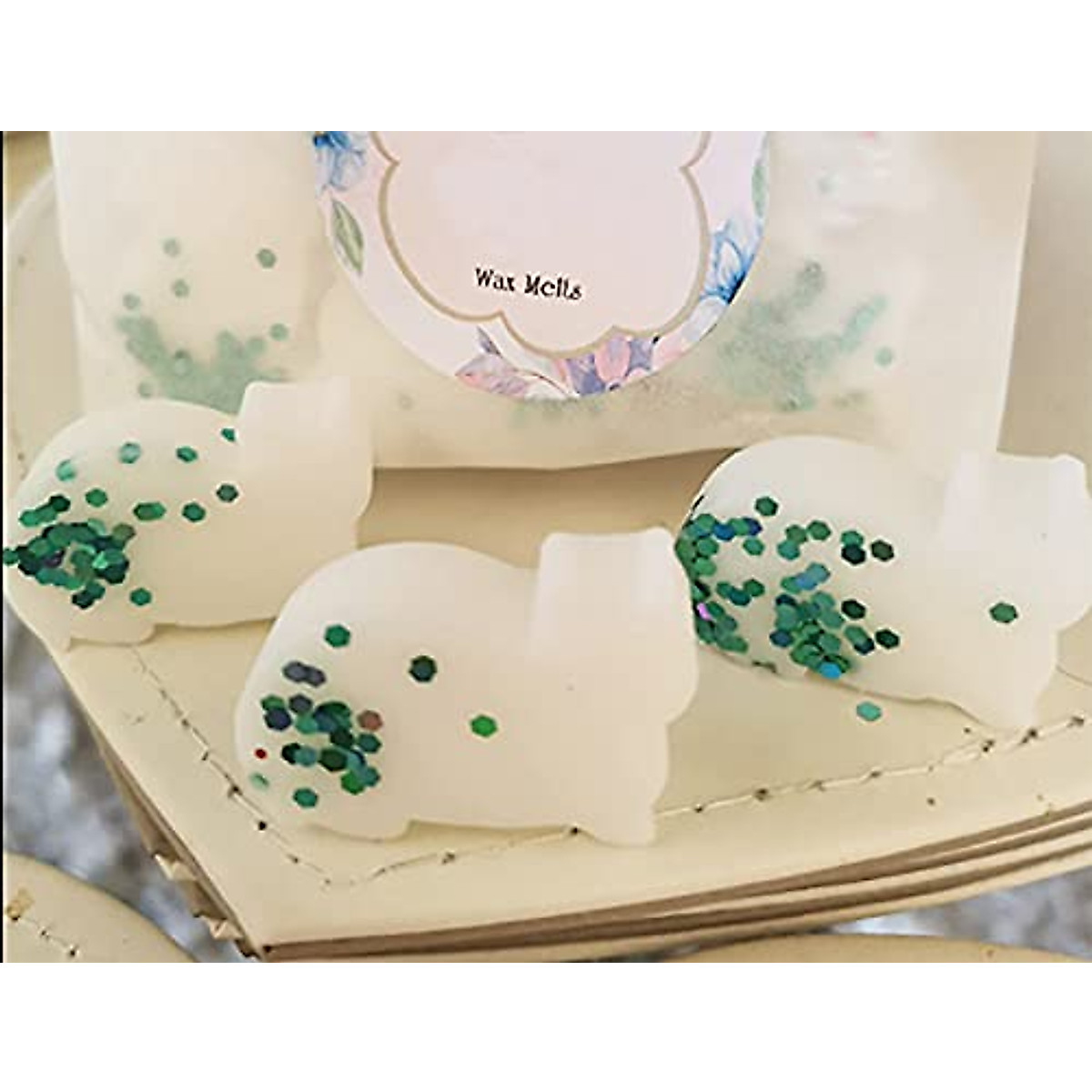 LYWOO Cat Shaped Silicone Ice Cube Molds and Tray, Pack of 2