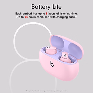 Beats Studio Buds - True Wireless Noise Cancelling Earbuds - Compatible with Apple & Android, Built-in Microphone, IPX4 Rating, Sweat Resistant Earphones, Class 1 Bluetooth Headphones - Sunset Pink