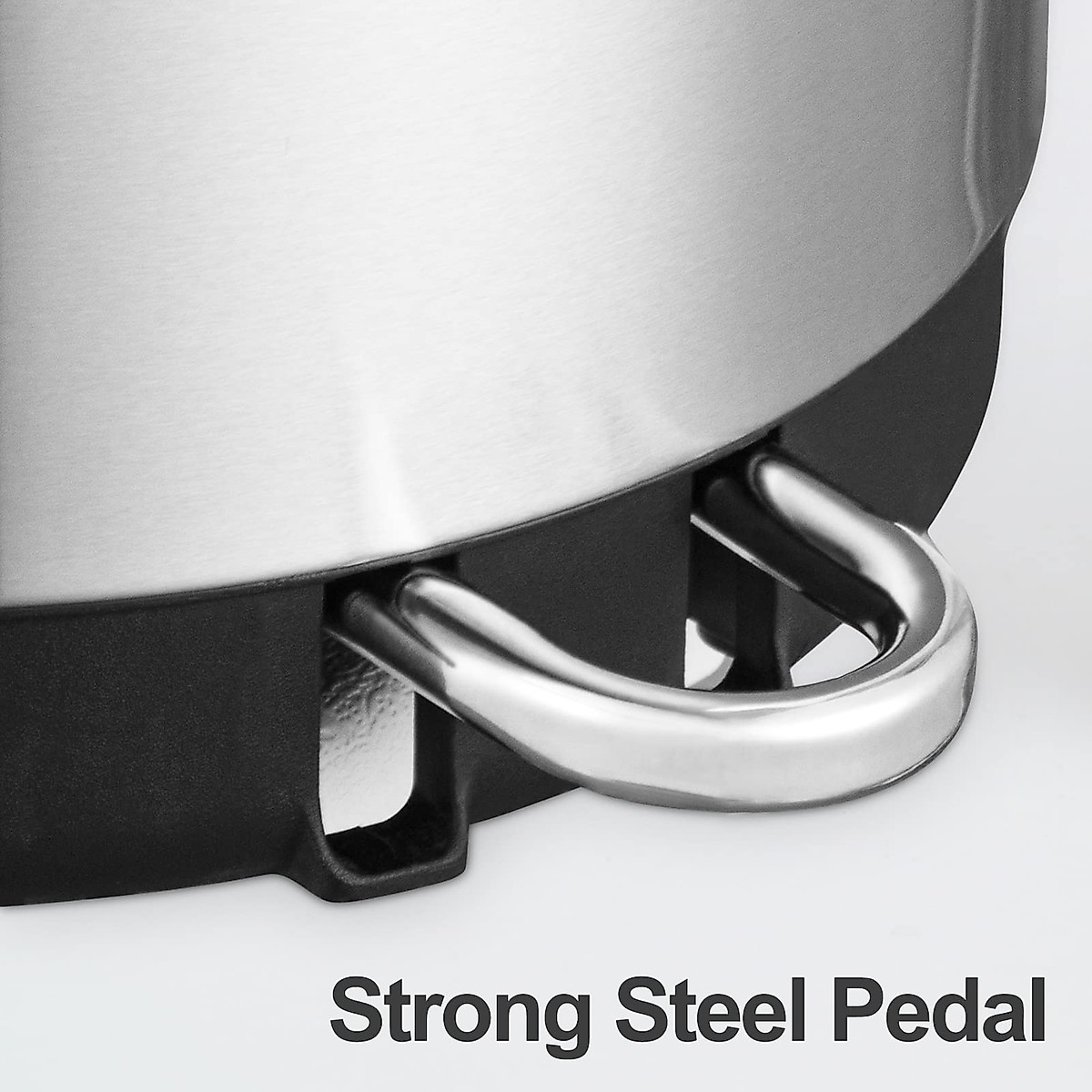 Fashionwu 30 Liter / 8 Gallon Trash Can, Round Kitchen Waste Bin, Double Separate Compartment Recycle Bin with Lid