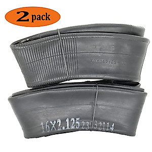 (2-Pack) 16'' x 1.75/1.95/2.125 Stroller Inner Tube Replacement for All Baby Trend Expedition Jogger Strollers - The Perfect Baby Trend Stroller Tire Tube,Heavy Duty Rear Wheel Replacement Tubes