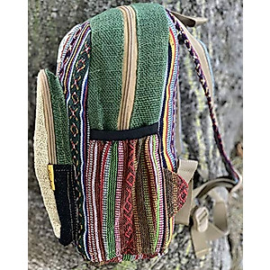 Unique design Himalaya Hemp Backpack Small Backpack Hippie Backpack Festival Backpack Hiking Backpack 100% Hemp|100 VEGAN| FAIR TRADE | Handmade with Love.