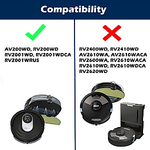 Goodsby Replacement Mop Pad Set Mopping Pads for Shark AI VACMOP Robot AV2000WD RV2000WD RV2001WD RV2001WDCA RV2001WRUS Vacuum Cleaner