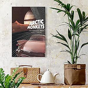 Arctic Monkeys music album poster canvas art poster and wall art with picture print room decor home bedroom decor 12x18 inches Unframed