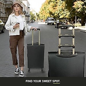 Kenneth Cole REACTION Chelsea Chevron Quilted Luggage, Black, 20-Inch Carry On