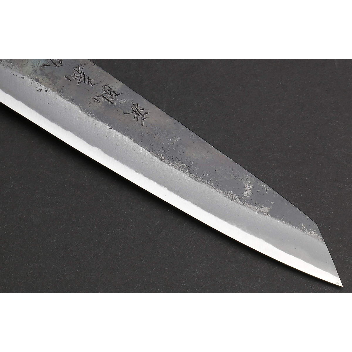 Yoshihiro Aogami Super Blue High Carbon Kurouchi Petty Kiritsuke Utility Knife (6'' (150mm) & Saya)