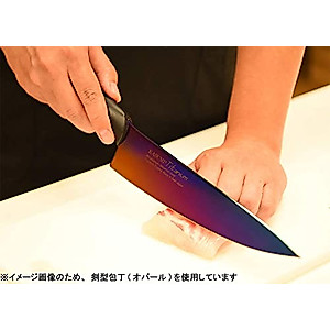 Chroma Kasumi Titanium Coated 7 3/4 Inch Carving Knife Kitcen Cutlery, 7 3/4", Multicolor