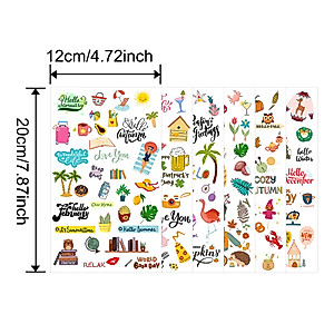 CIEMODA Holiday Seasonal Planner Stickers,Scrapbook Stickers,Vintage Seasonal Sticker,Daily Planners,Calendar Stickers for Adults Women Girls