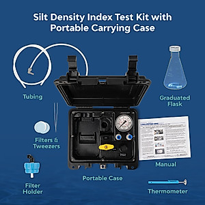 Applied Membranes Silt Density Index Test Kit, SDI Tester in Portable Carrying Case for Onsite Water Testing, Includes 2 SDI Test Filters
