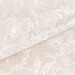 Efavormart 5 Yards Velvet Fabric Bolt 65" Wide Fabric Roll Ivory Soft Touch Velvet Fabric