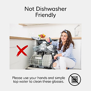 Khen Fall Colors Glass Coffee Mugs Set With Handles, Spoons & Lid | Set of 6 | 15oz Hobnail Embossed With Bamboo Lids & Gold Spoons, Glassware Mug Bubble Glasses - Cute Cups Coffee, Tea Oats Colored