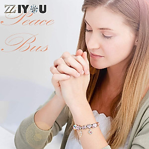 Pink Peace Bus Charms, 925 Sterling Silver with Enamel, Mini Beads fits Pandora Women Bracelets, Gifts for Travel/Mothers Day/Christmas