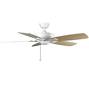 Hampton Bay Heirloom 52 in. Indoor/Outdoor White Matte Ceiling Fan
