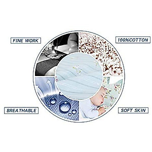 FADFAY French Country Duvet Cover Set King/California King 100% Cotton Floral Bedding Farmhouse Hydrangea Flower and Rose Floral Shabby Comforter Covers with Hidden Zipper - No Filling